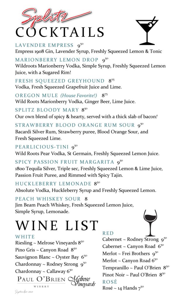 Bar & Grill | Dining | Drinks | Restaurant | Roseburg OR